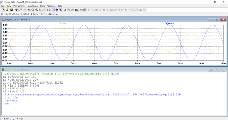 Quadcept Circuit Designer-LTspiceの連携機能 | Spiceman